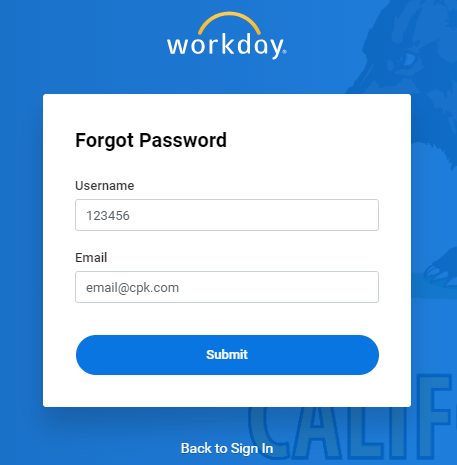 Workday Password Reset – California Pizza Kitchen